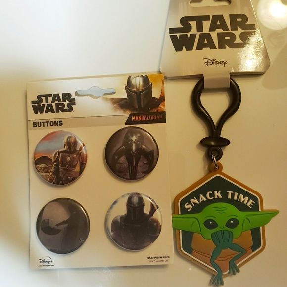 Star Wars | Other | Mandalorian Grogu Child Button Set Keychain | Poshmark